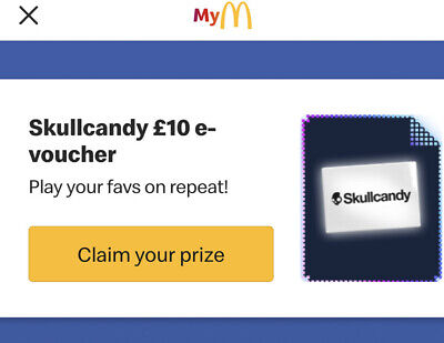 Winner £10 E-voucher Code Skull Candy Monopoly Double Peel Game ...