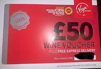 Virgin Wines £50 Discount Voucher Code Ideal Gift Valid Until Christmas ...
