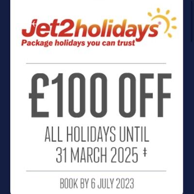 Jet2com £100 Off Holidays Voucher Code Tested And Working - Netcodes