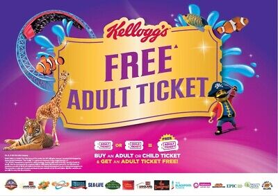 2 For 1 Merlin Voucher Thorpe Park Shrek's Adventures Alton Towers ...