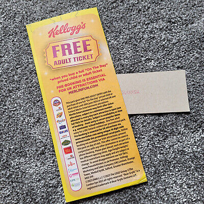 Kellogg's / Merlin 1x Voucher Code For Free Adult Ticket Expires 30/06 ...